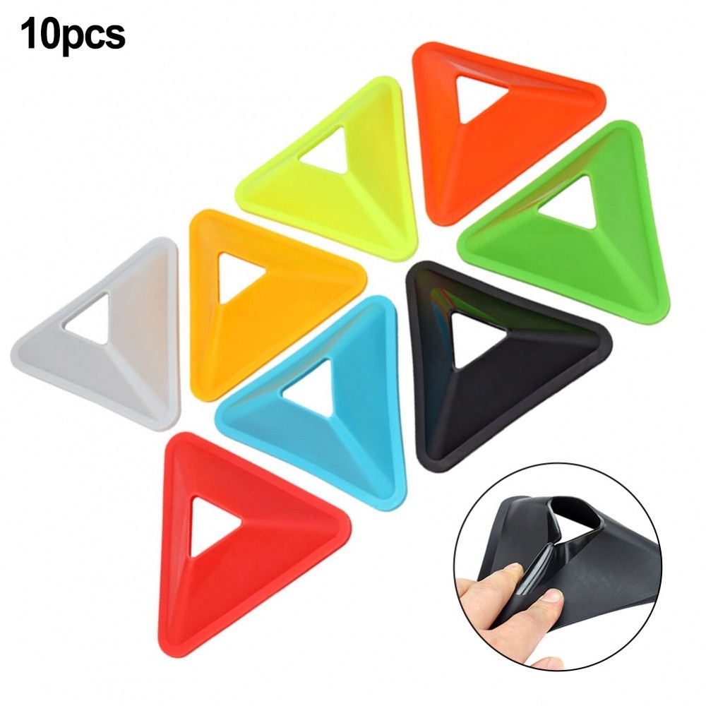 Eye Catching Soccer Training Field Markers Set of 10 Triangle Marking ...
