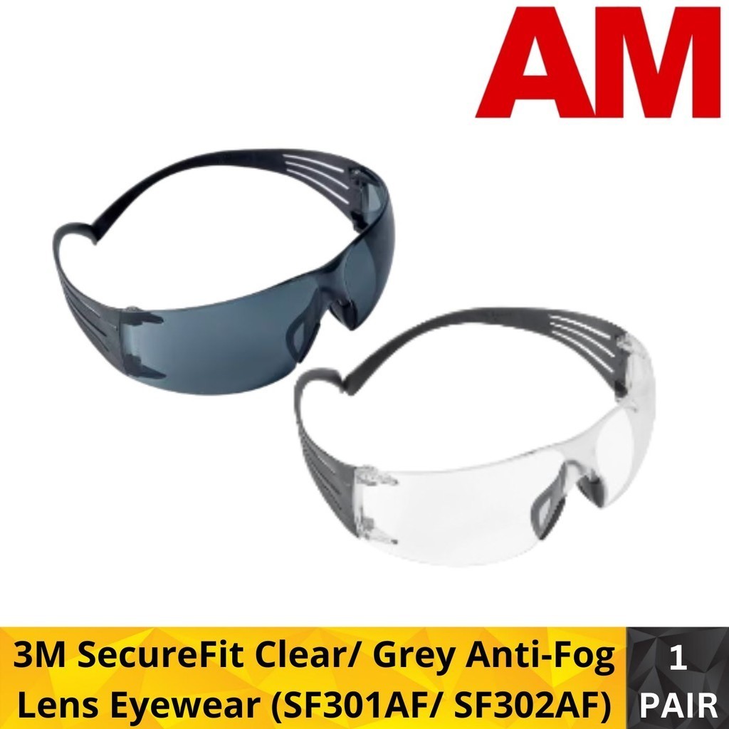 SecureFit Clear/ Grey Anti-Fog Lens Eyewear (SF301AF/ SF302AF) | Shopee ...