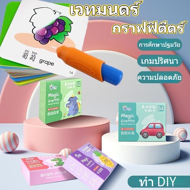COD Coloring Word Card Sheets Words DIY Drawing Tools Learning Toys For ...