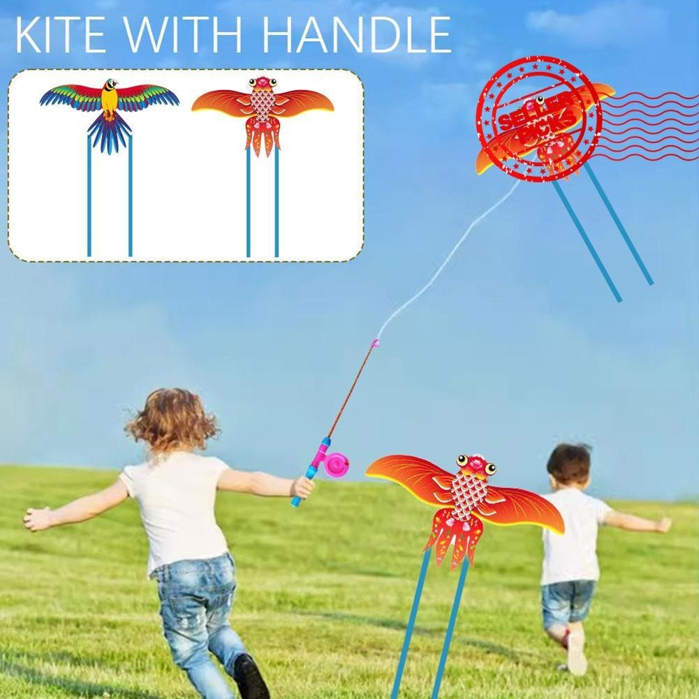 Jitterbug Kite Fishing Small Plastic Dynamik Kites With Easy Handheld ...