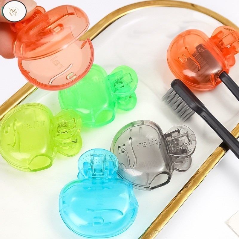 WF 1/2/4/5Pcs Toothbrush Head Cover Caps Portable Tooth Brush Holder ...