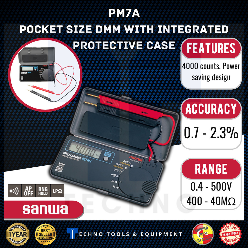 Sanwa PM7A Pocket Digital Multimeter | Shopee Malaysia