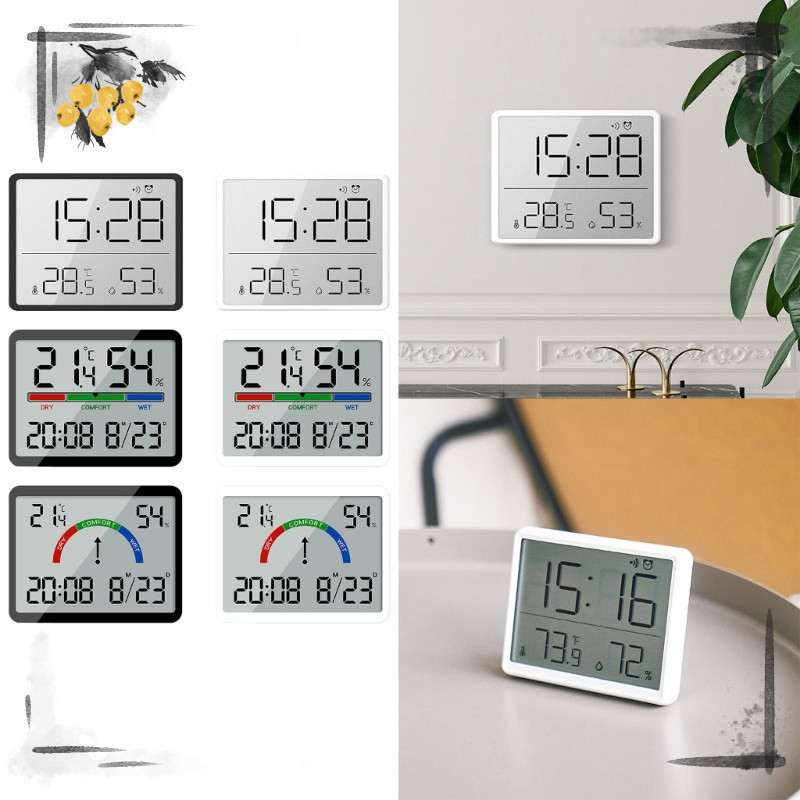 Slim Electronic Wall Clock, Simple Digital Wall Clock, Multifunctional ...