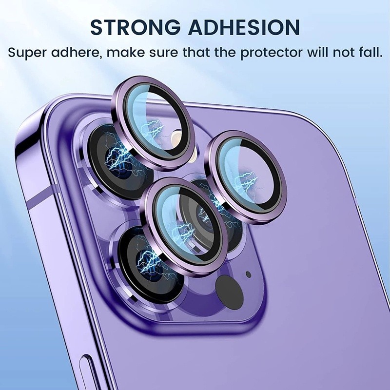 Metal Camera Lens Ring Protector Glass for IPhone 11 12 13 14 15 Pro ...