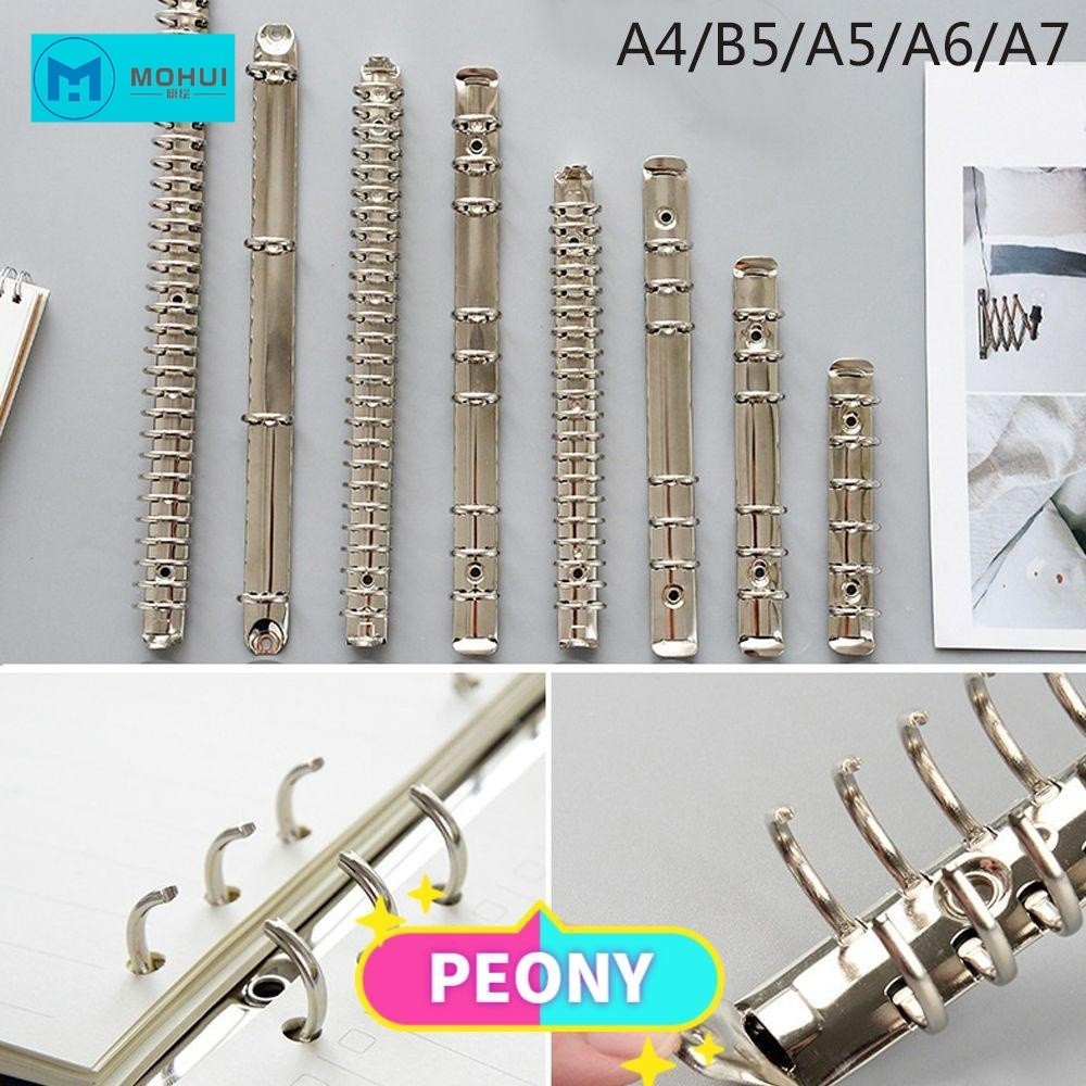 MW A4/B5/A5/A6/A7 Stationery Binder Clip DIY Ring Binder Loose-leaf ...
