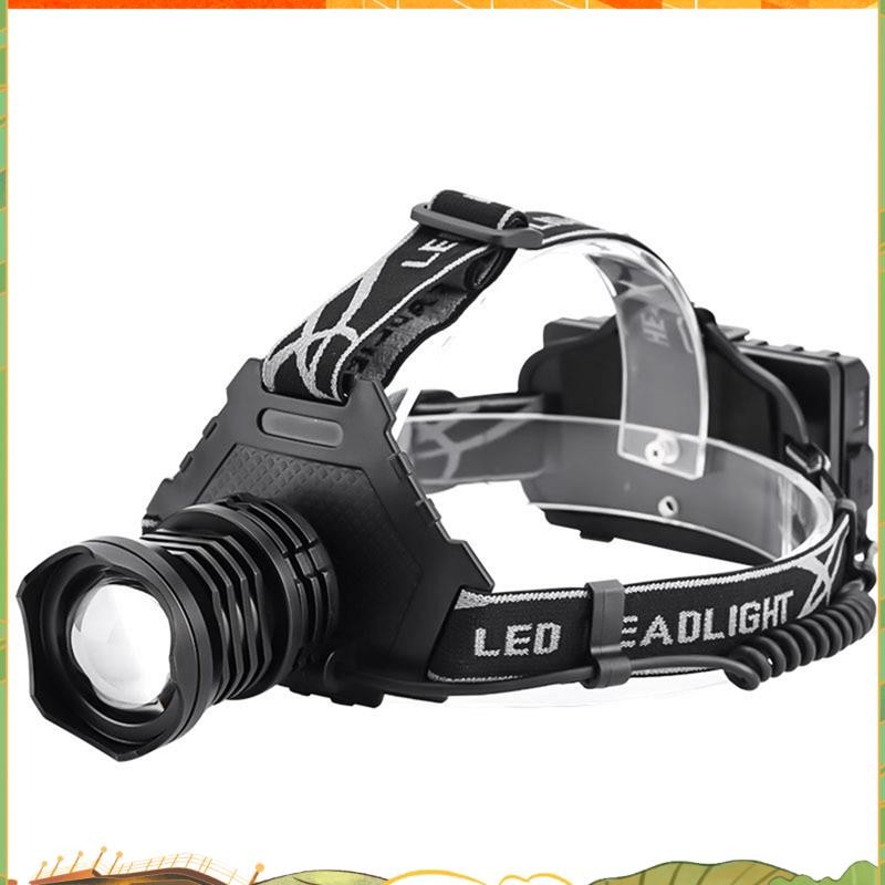 Rechargeable LED Headlamp, USB Fast Charging & 5 Modes Zoomable ...