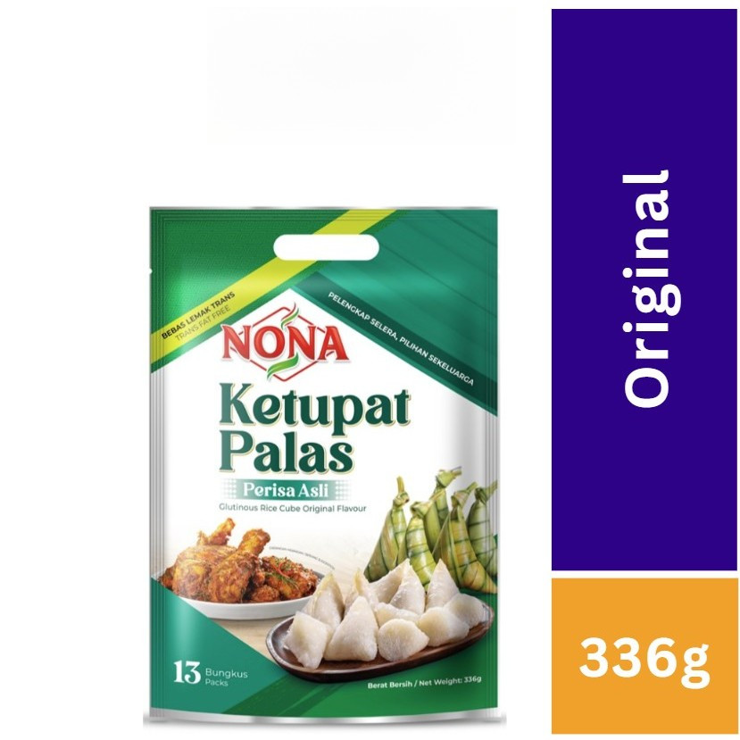 Original NONA Ketupat Palas Perisa Asli Glutinous Rice Cube 336g ...