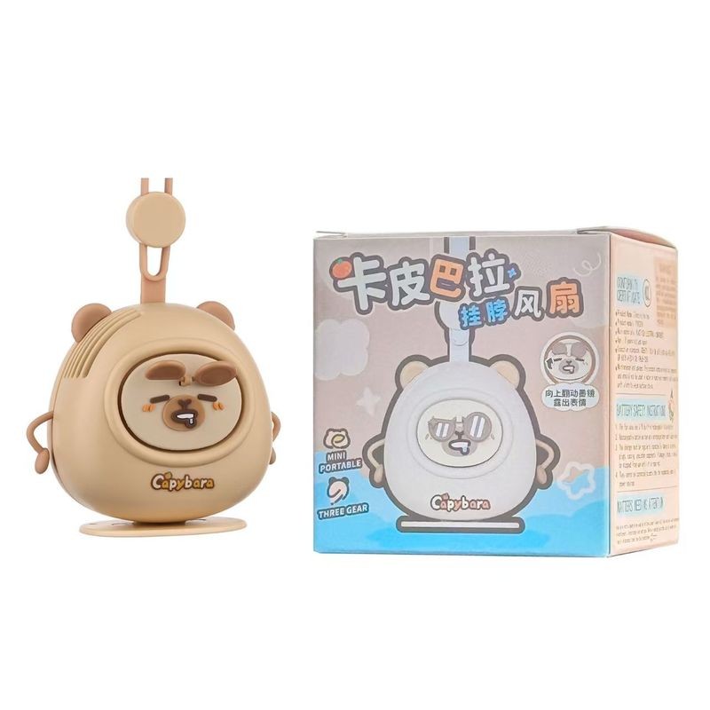 New Capybara 1200mAh USB Hanging Neck Fan Portable Bladeless Mini ...