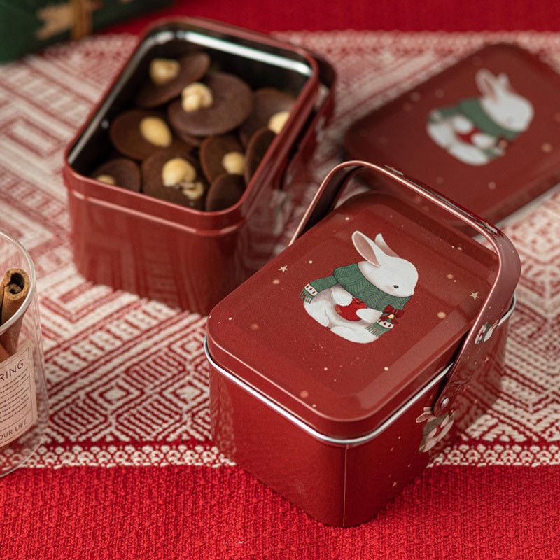 Cute Rectangular Tin Box | Food Grade Packaging Box | Biscuit Cookie ...