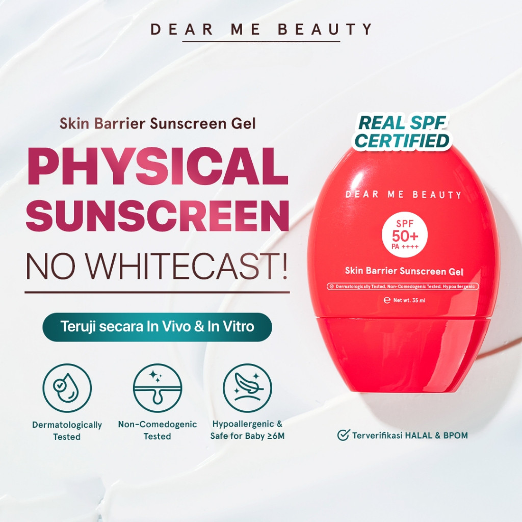 Dear ME BEAUTY SKIN BARRIER PHYSICAL SUNSCREEN SPF 50 PA++++ 35GR ...
