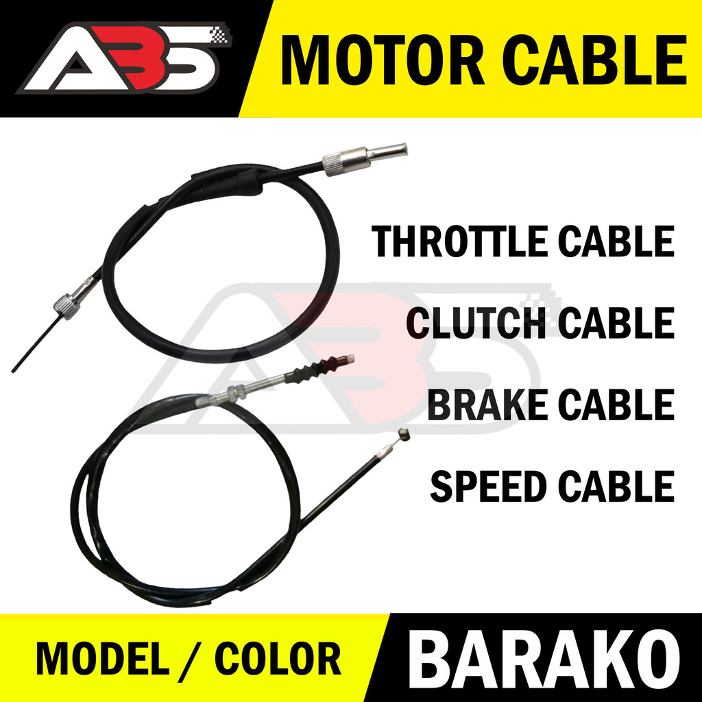 Motorcycle Cable For Barako (Brake, Clutch, Speedometer, Throttle ...