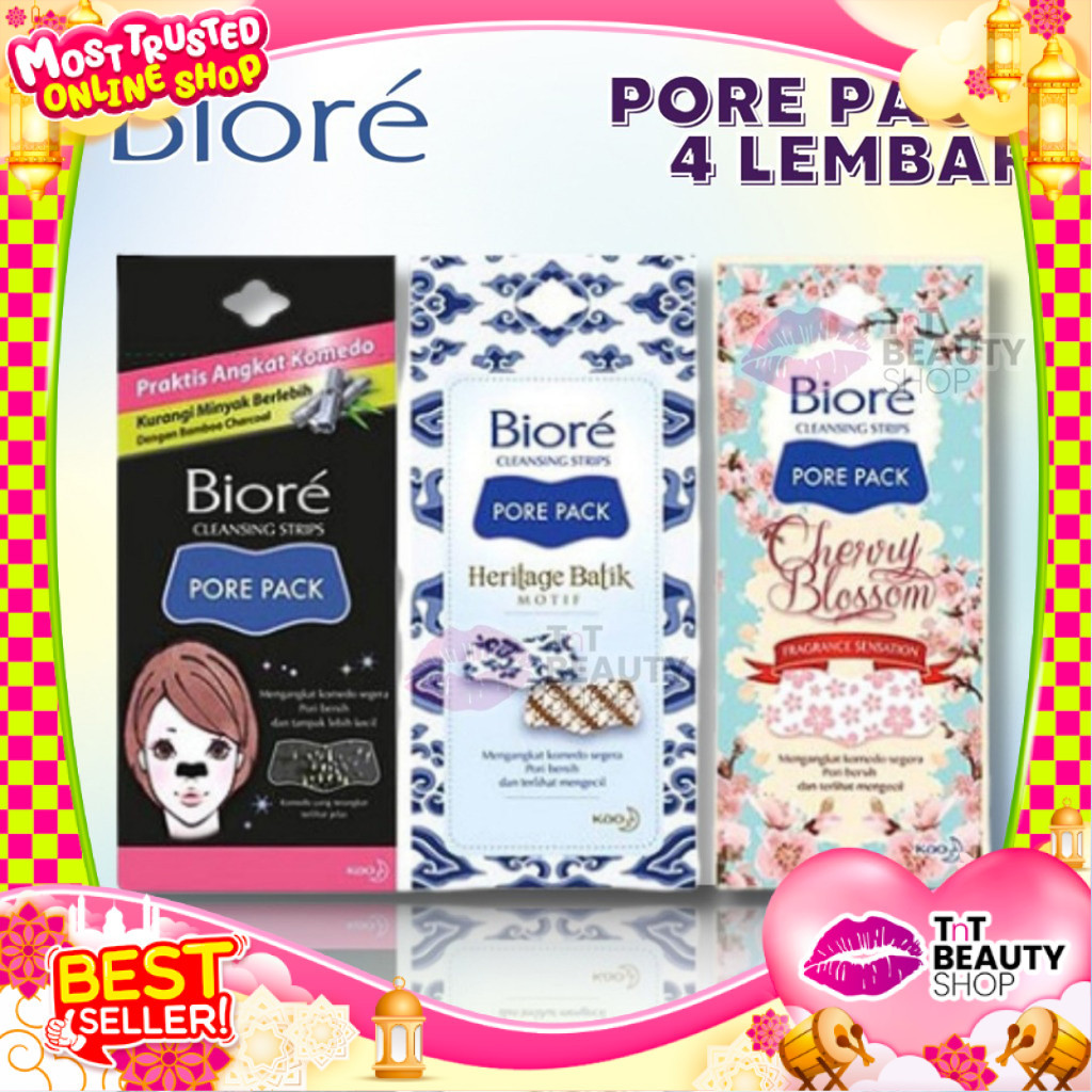 Biore Pore Pack Blackhead Remover / Cleaner (4 sheets) | Tnt Beauty ...