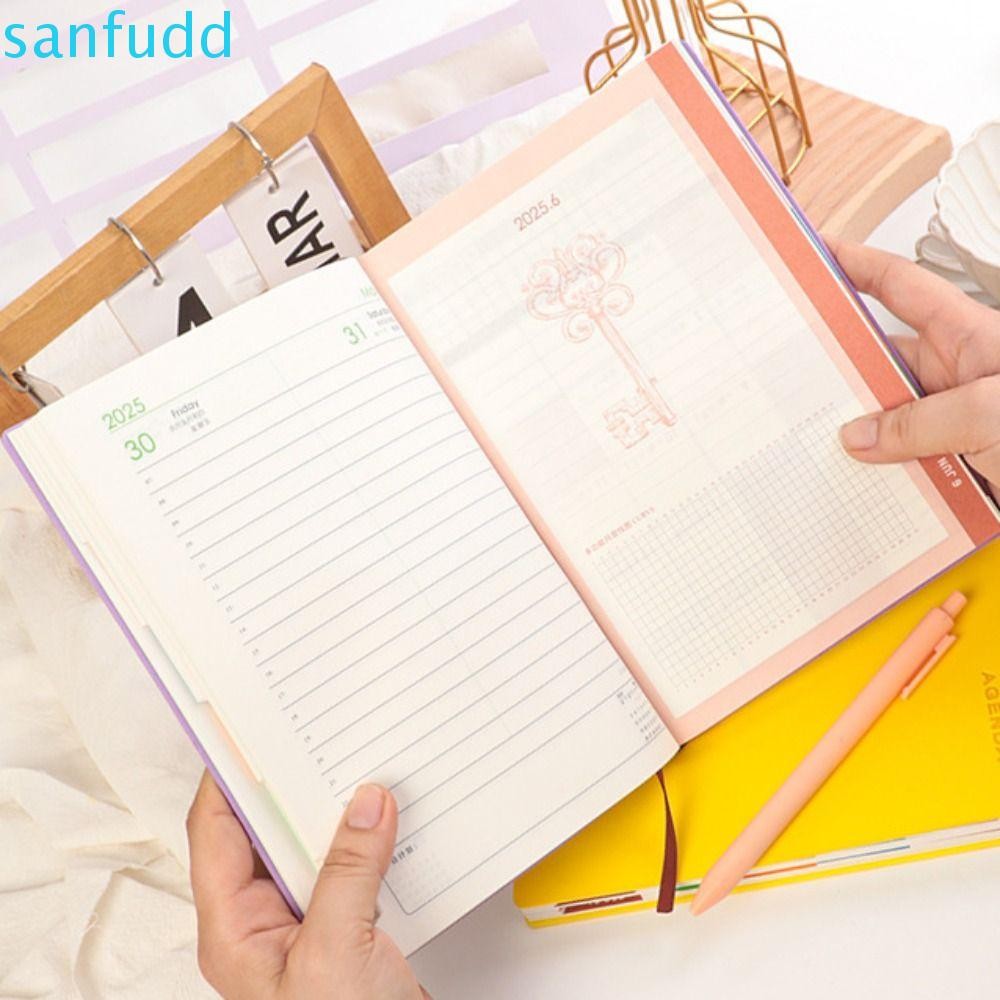 SANFUDD 2025 A5 Agenda Notebook, PU Thicken 2025 Planner Notebook ...