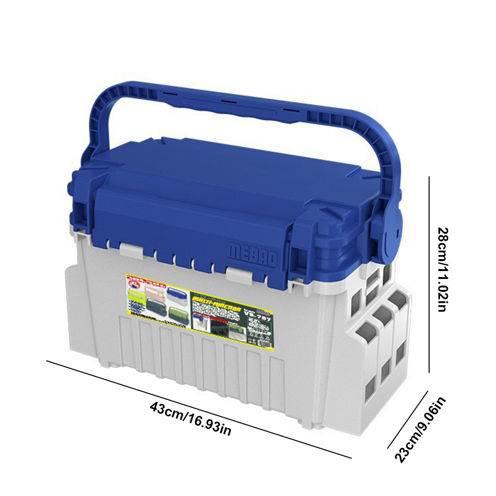 Fishing Tool Box Multi-Function Plastic Bait Case Accessories Storage ...