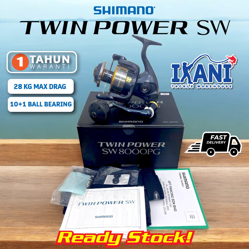 SHIMANO TWINPOWER SW 2015 SPINNING FISHING REEL SW MESIN PANCING SALTWATER LAUT DALAMADIK STELLA ...