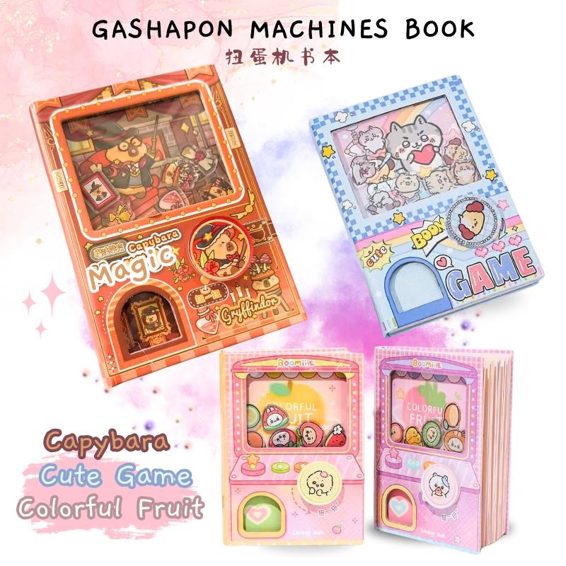 [1buku] Gacha Gashapon Machine 可爱创意扭蛋书 Book Buku Buku Mesin Telur ...