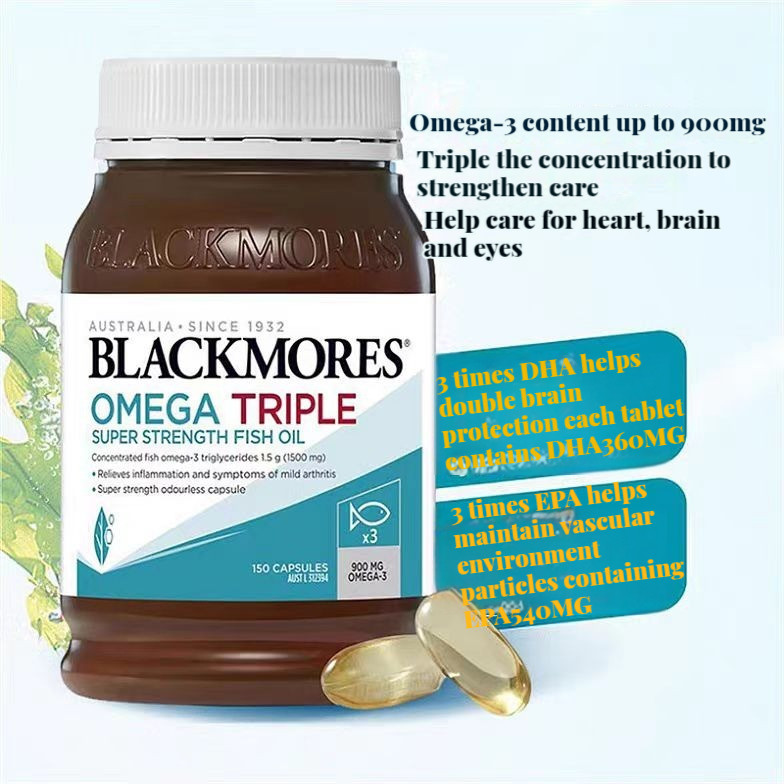 [spotgoods]Blackmores Omega Triple Concentrated Fish Oil 150 Capsules | General wellbeing ...