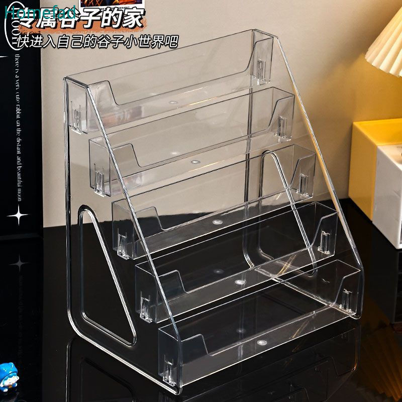 Acrylic click display stand stepped display desktop small card color ...