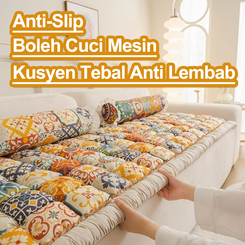 Plush Sofa Cushion Bay Window Pillow Mat Tatami Floor Cushion Kusyen ...