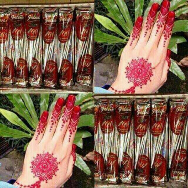 INAI Red Cherry and Meroon Traditional colour (HEENA) 1pcs | Shopee ...