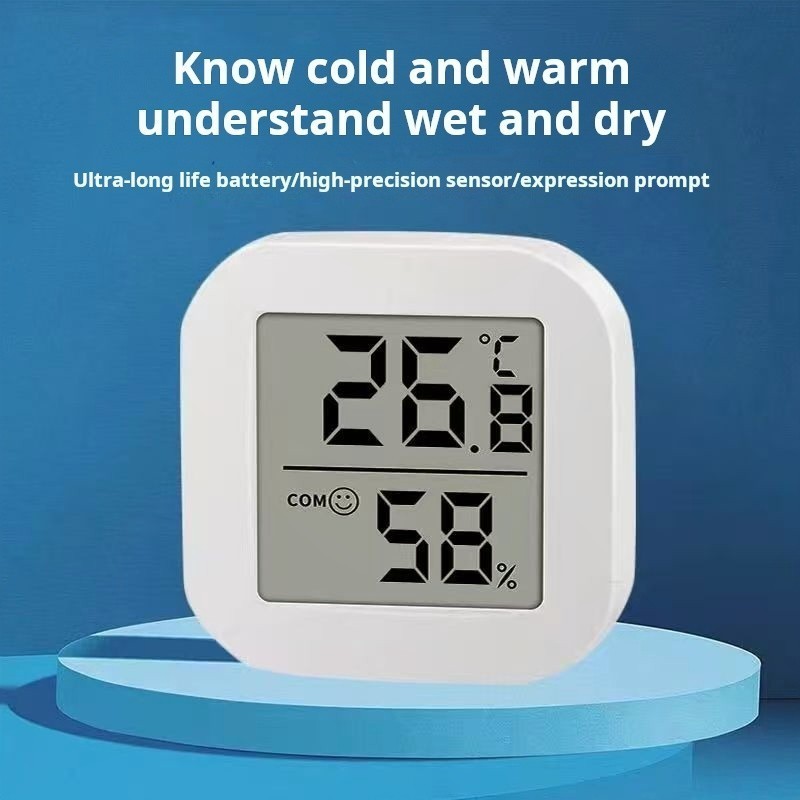 Digital LCD Thermometer Hygrometer, Indoor Mini Temperature Sensor ...