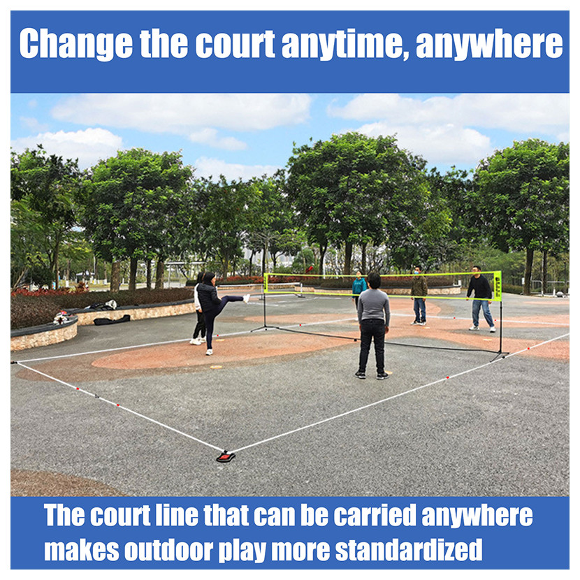 Volleyball Court Boundary Lines Tennis Boundary Markers 240x528 Inch ...