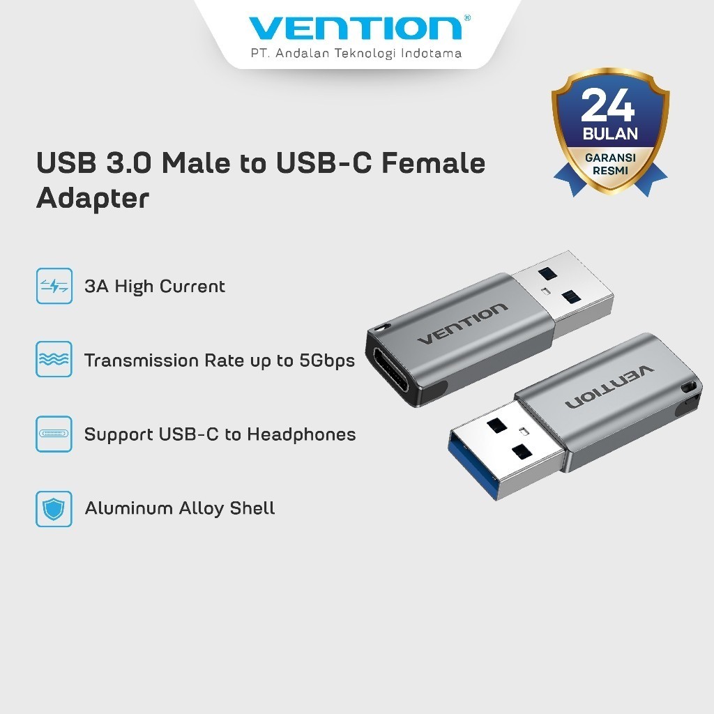 Vention Adapter USB 3.0 to Type C Female - CDP | Shopee Malaysia