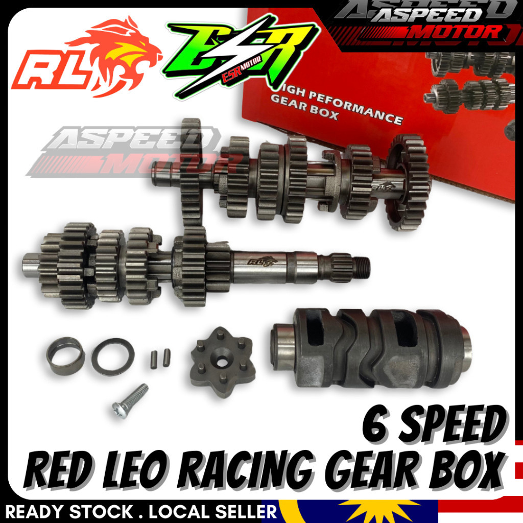 RED LEO RACING GEAR BOX SET 6SPEED Y15ZR Y16ZR LC5S 6 SPEED GEARBOX Y15 Y16 LC135 REDLEO ESR ...