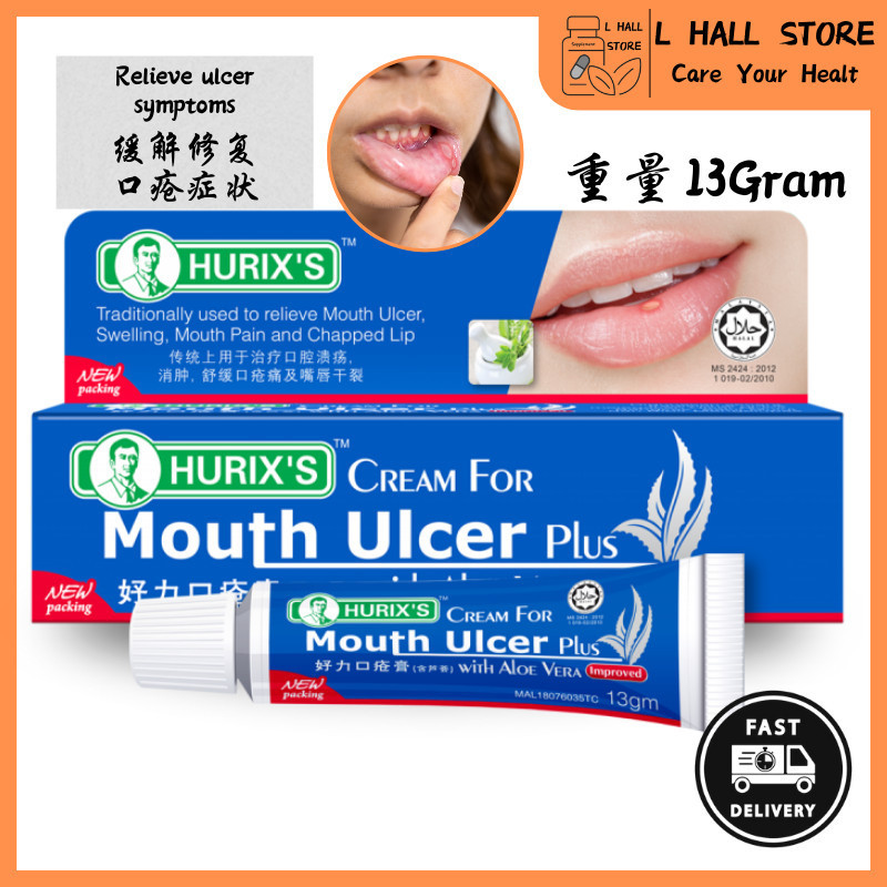 Hurix's Cream For Mouth Ulcer Plus 6g | Shopee Malaysia