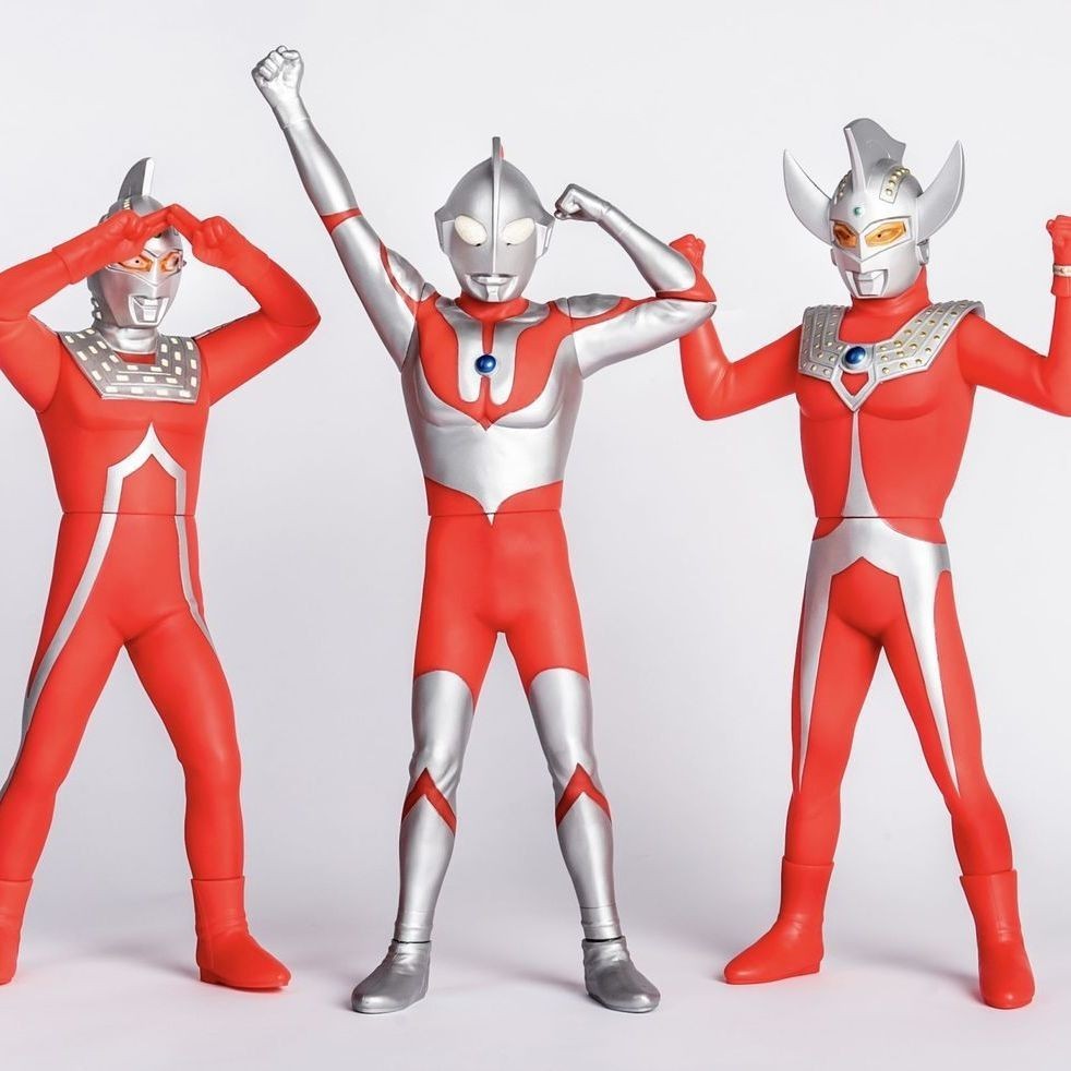 50cm Big Gum Doll Ultraman Series Set Up Figure First Generation Silvin ...