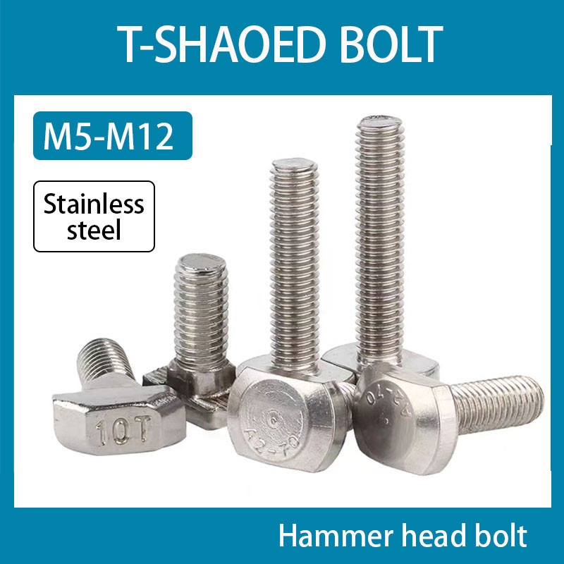 Gb37 T-Shaped Mold Pressure Plate Screw 304 Stainless Steel T-Shaped Bolt Bolt for Punching Slot ...