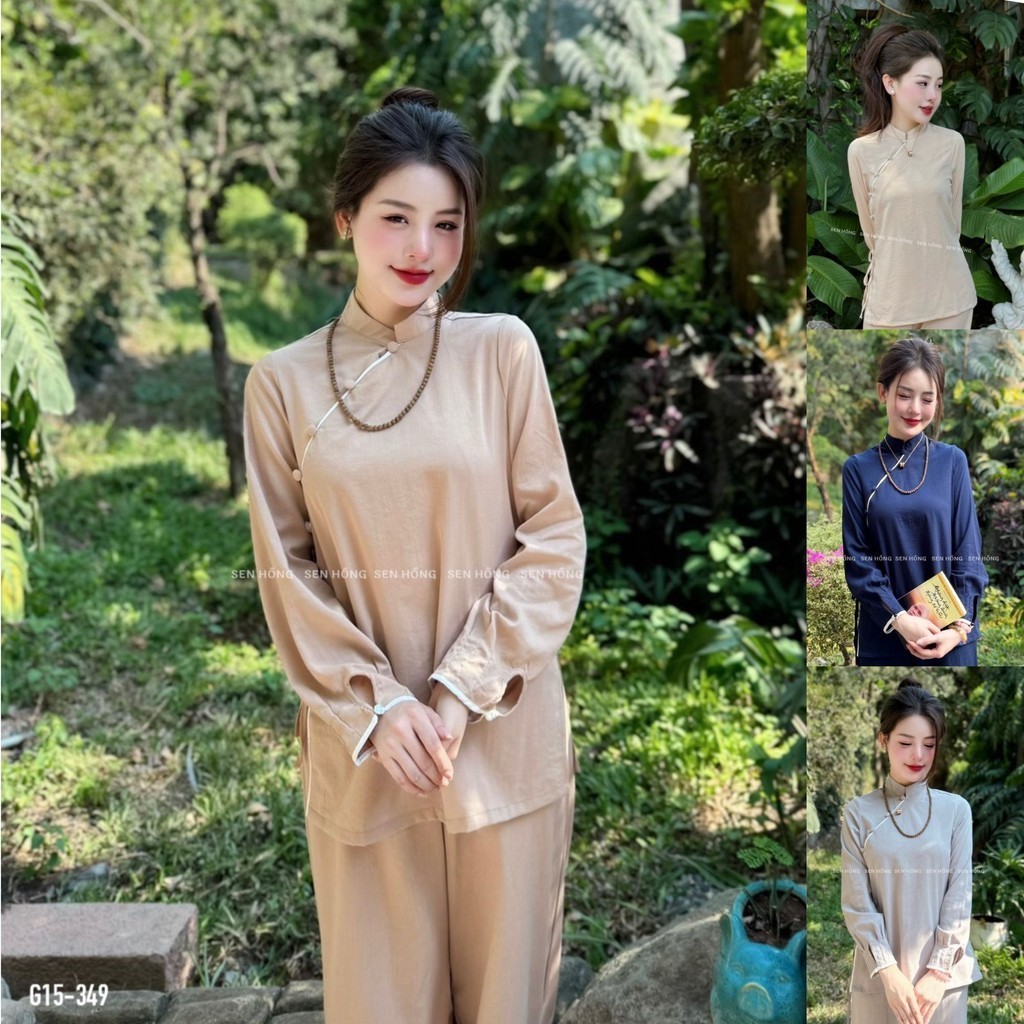 [PINK LOTUS] Women's dharma outfit Set - Buddhist outfit - ancient ...