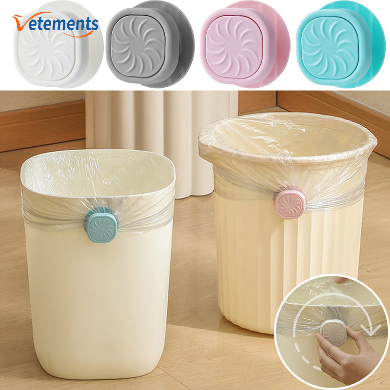 2 Pcs/ Kit Universal Mini PP Plastic Trash Bag Retaining Rotating ...