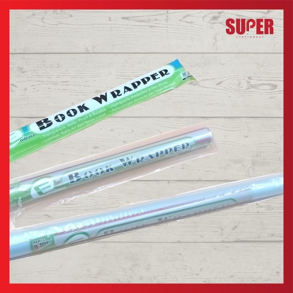 [Super Stationery] CP Pembalut Buku Book Wrapper Book Wrapping Buku ...
