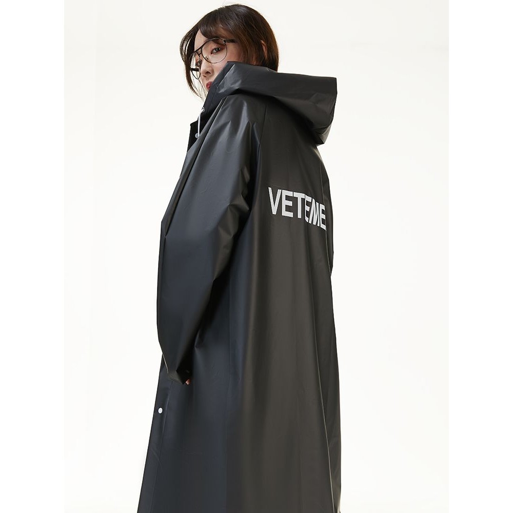 Vetements Raincoat Adult Poncho Men Women Large Size Black Extra Large ...