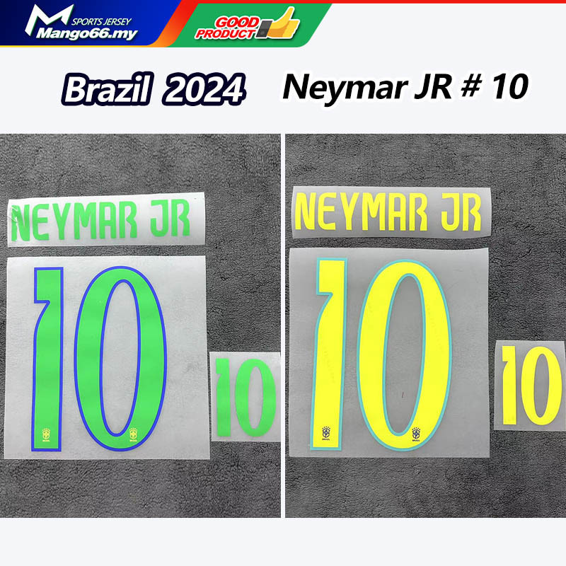 Neymar JR #10 [Numbers] Brazil 2024 Jersey Numbers | Shopee Malaysia