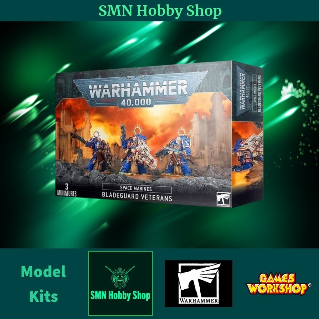 Miniatures Space Marines Bladeguard Veterans x3 Board Games Toys ...