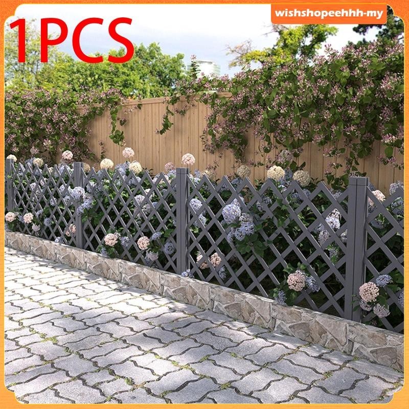 [WishshopeehhhMY] Wooden Garden Trellis Fence, Expandable Plant Trellis ...