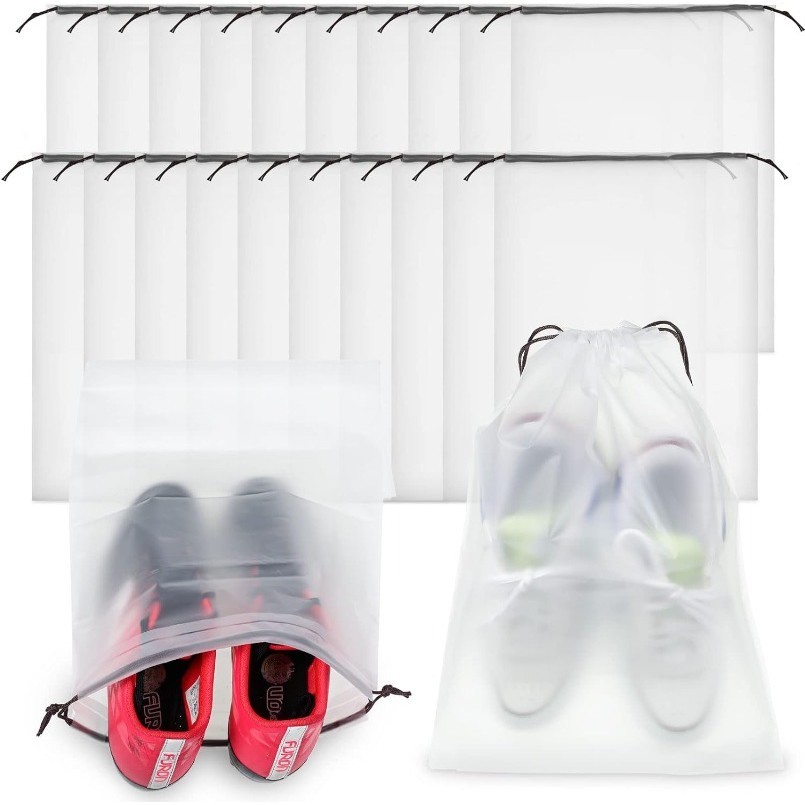 10PCS Clear Shoe Bags for Travel Transparent Travel Shoe Bags for ...