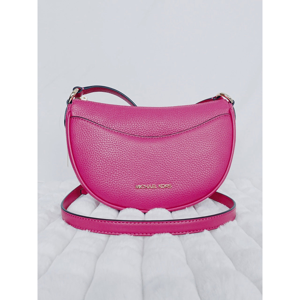 MK Dover Small Half Moon Crossbody in Electric Pink (35R3G4DC5L ...