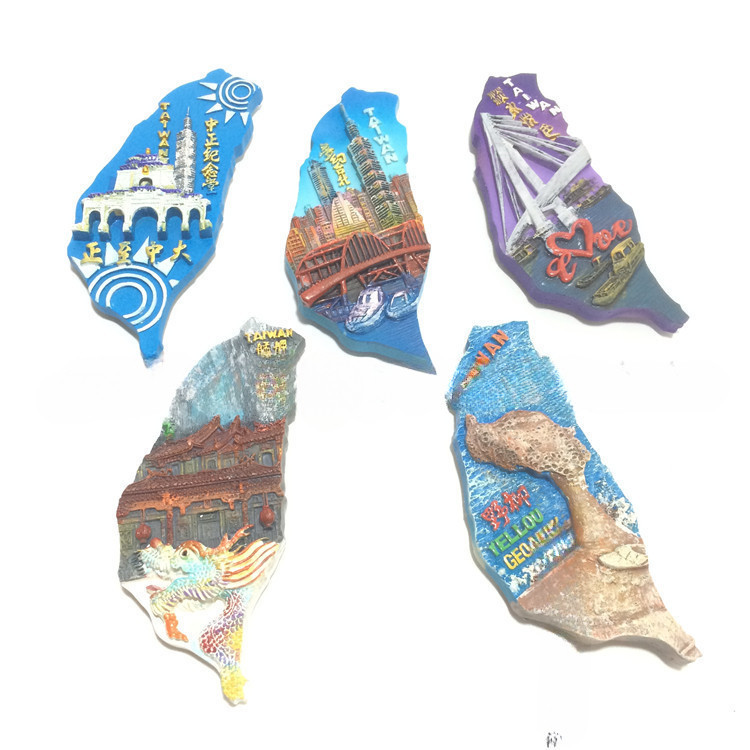Refrigerator Magnets China Taiwan Taipei Tourist Souvenirs Resin ...