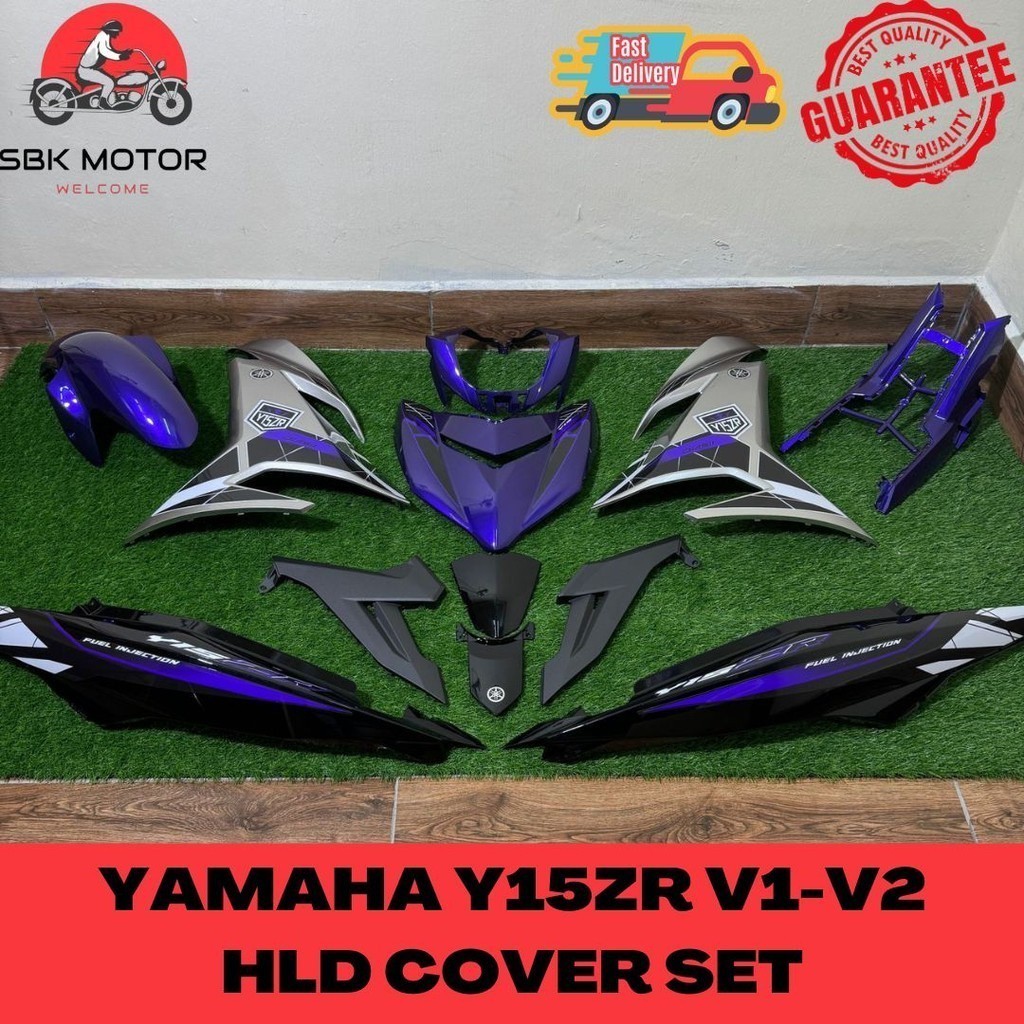 YAMAHA Y15ZR V1/V2 COVER SET TITAN CUSTOM 2020 (30) PP+S3+BG COVER SET ...