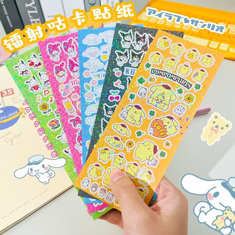 Cartoon Sticker Laser Sticker Sticker Cuco Card Sticker Sanrio DIY ...