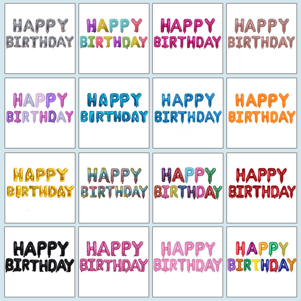 Happy-Party Letter Balloon HAPPY BIRTHDAY Ballon Birthday Party ...