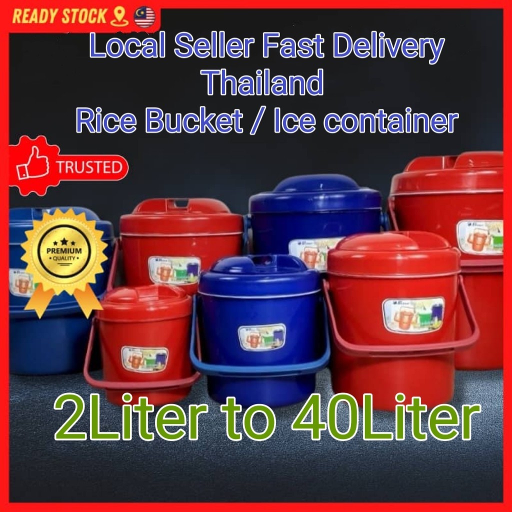 Toyogo Thailand Rice Bucket Ice Bucket Container Bekas Nasi Dragonware ...