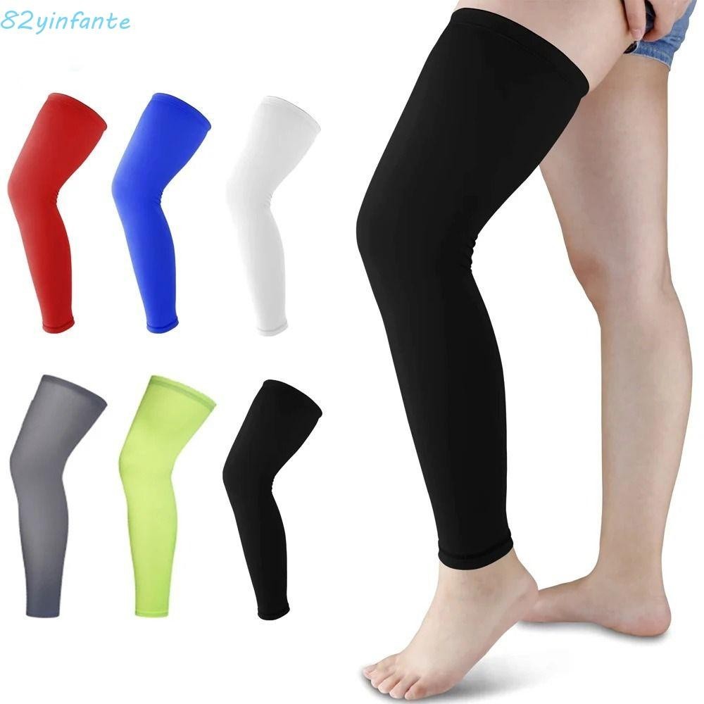 YINFANTE Full Leg Sleeves, Knee Calf Sleeves Breathable Long ...