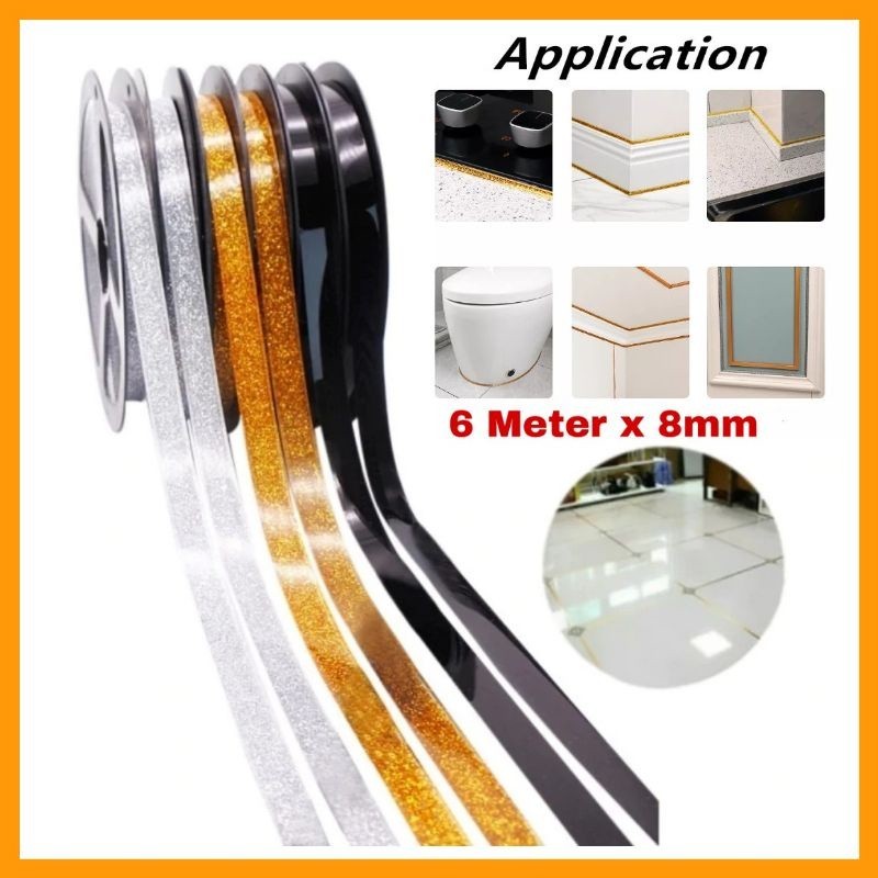 6 Meter Edge Strips Kitchen Sink Gap Waterproof Tape Toilet Wall ...