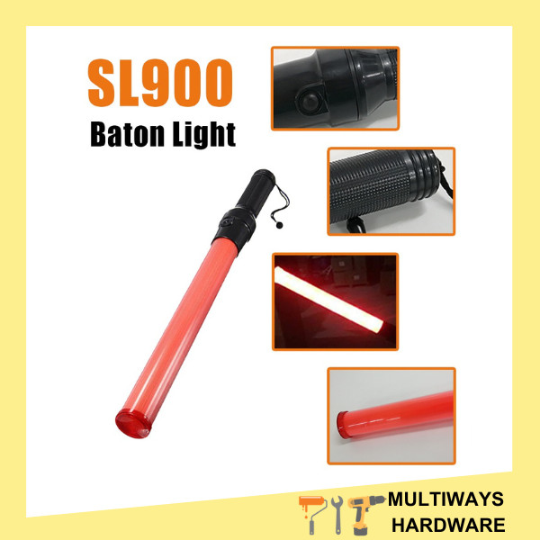 【READY STOCK】(2 FUNCTION) 54CM LED SAFETY TRAFFIC BATON REVOLVING LIGHT ...