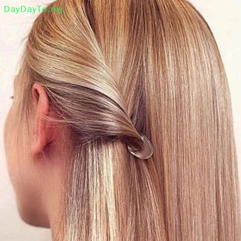 DayDayTO Simple U-shaped Wavy Hair Clip Women's Round Headed Hair Fork ...