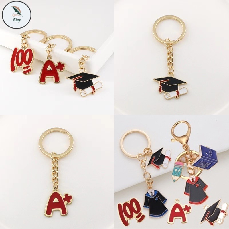 KS Cute A+ Metal Keychain Creative Cap Pendant For Student Gift Bag ...